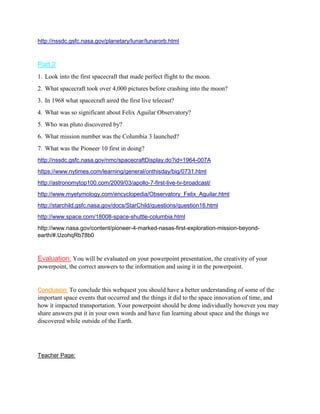 Web quest word document | DOC