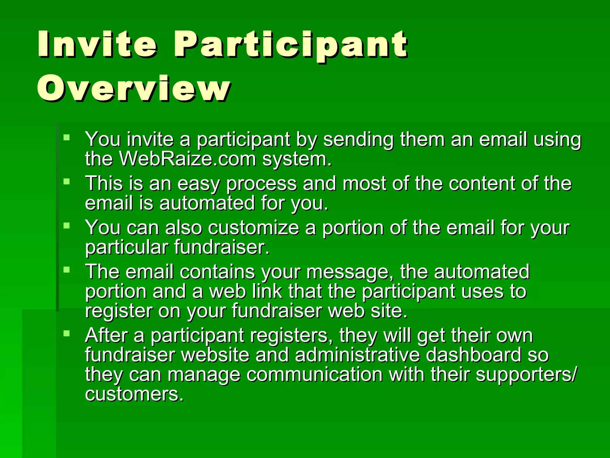 WebRaize.com - Invite Participants | PPT | Free download