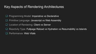 The evolution of Web Rendering Architectures | PPTX