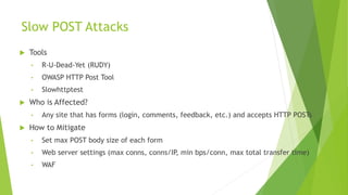 Web - Resource Exhaustion Attacks | PPTX