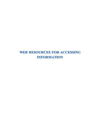 Web resources | DOCX