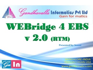 WEBridge 4 EBS ( Windchill and Oracle EBS Integration ) | PPT