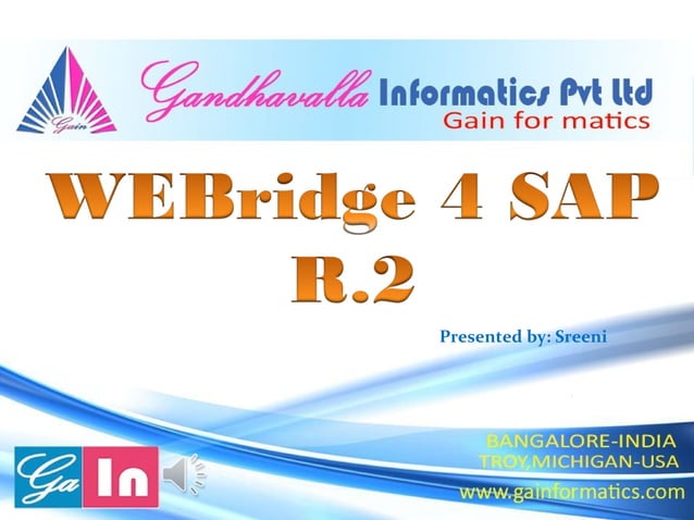 WEBridge 4 SAP R2 | PPT