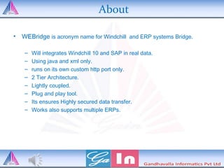 WEBridge 4 SAP R2 | PPT