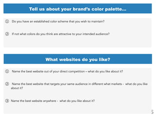 WEBRIS: Website Questionnaire | PPT