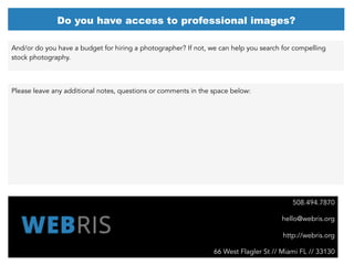 WEBRIS: Website Questionnaire | PPT