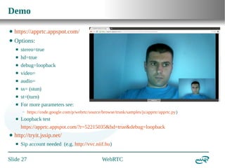 Webrtc | PPT