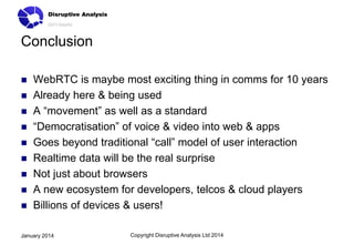 WebRTC Asia Forum - What is it & why is it important? Dean Bubley, Disruptive Analysis | PDF