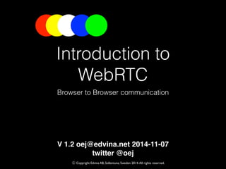 WebRTC - a quick introduction | PPT