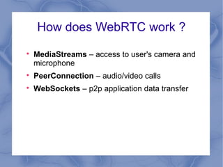 WebRTC presentation | PPT