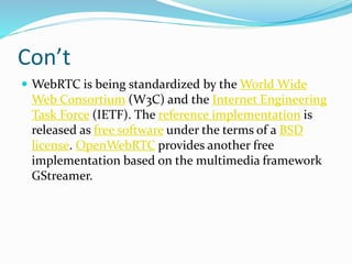 Webrtc and tokbox | PPTX