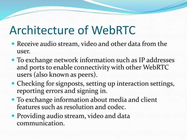 Webrtc and tokbox | PPTX