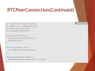 Web-RTC Based Conferencing Application | PPT