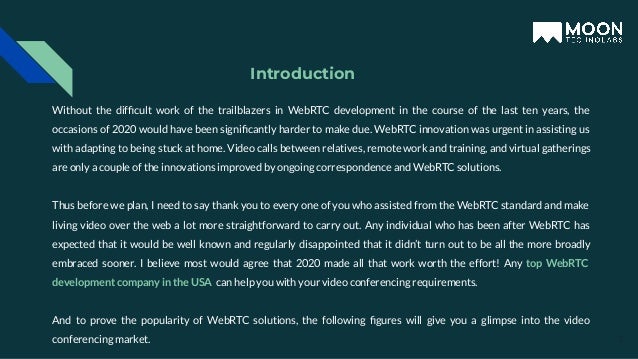 WEBRTC development trends in 2022 that will shape the market | PPT