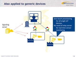 Web rtc for iot, edge computing use cases | PPTX
