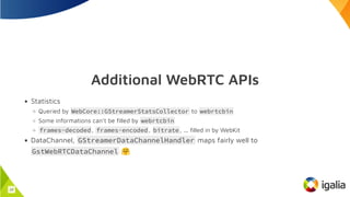 WebRTC in WPE/GTK Ports: Current status and challenges | PPT