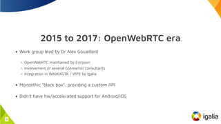 WebRTC in WPE/GTK Ports: Current status and challenges | PPT