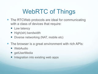 WebRTC Lights by Neil Stratford of Binary Fen | PPT