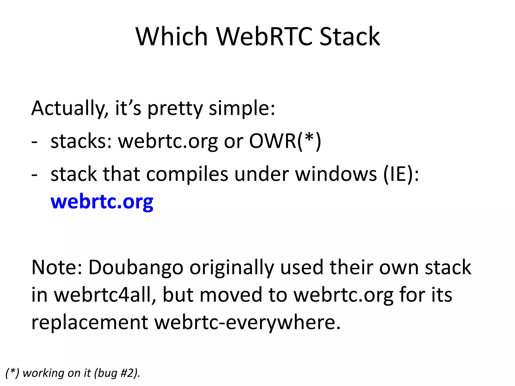 Webrtc plugins for Desktop Browsers | PPTX