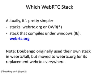 Webrtc plugins for Desktop Browsers | PPTX
