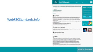 WebRTC Standards Q&A Live Session 1 by Dan Burnett & Amir Zmora | PPT