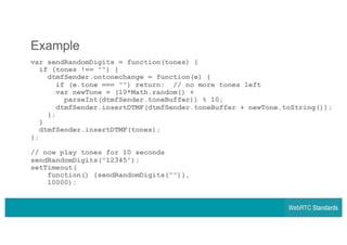 WebRTC Webinar & Q&A - Sending DTMF in WebRTC the standard way | PDF