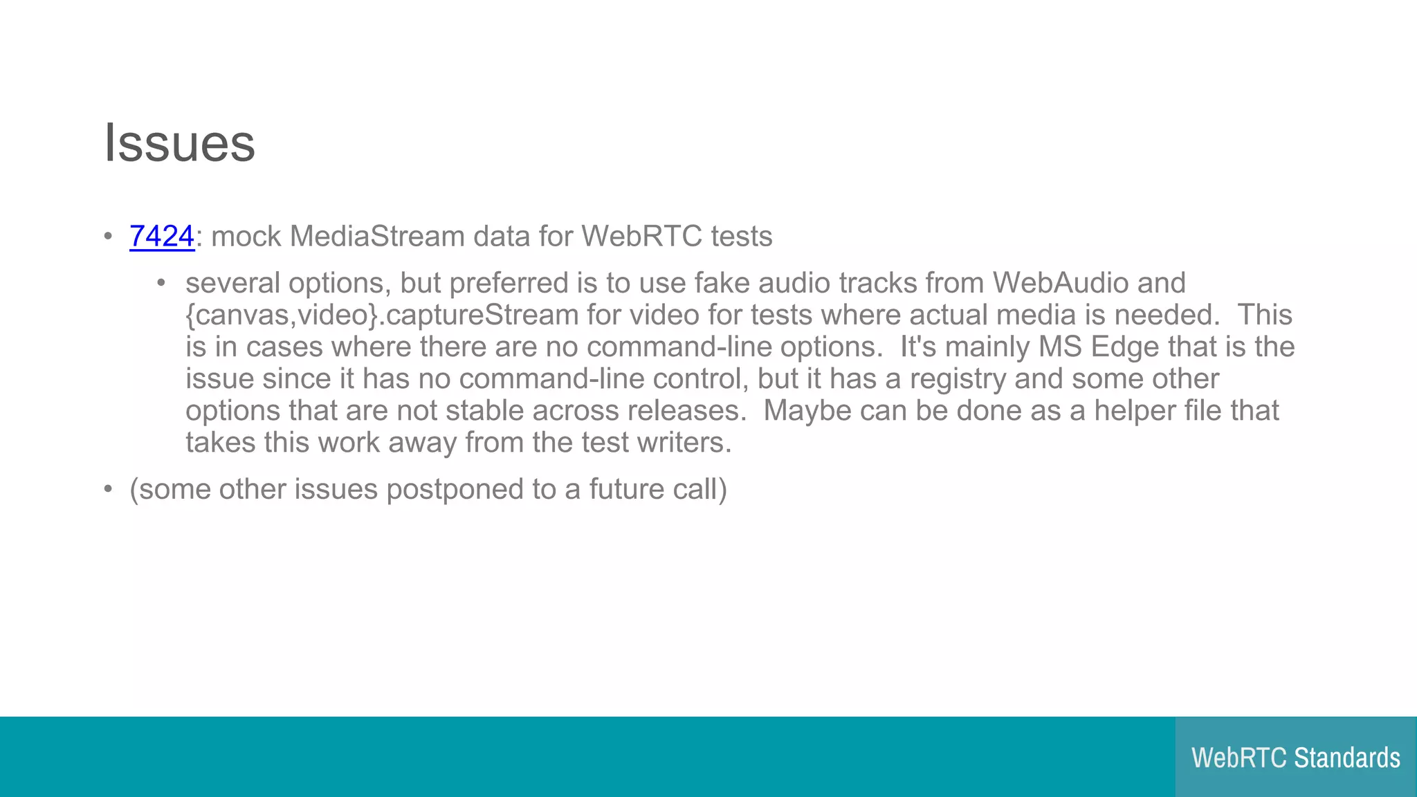 Webrtc Standards And Implementation Qanda Testing Webrtc 10 Ppt