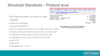 WebRTC Webinar & Q&A - Sumilcast Standards & Implementation | PPT