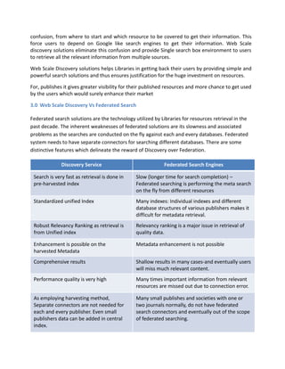 Evaluation of Web Scale Discovery Services | PDF