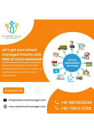 Web School Manager | ERP School Software | Software Development | PDF