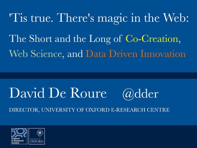 Short and Long of Data Driven Innovation | PPT