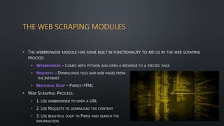 Web Scraping | PPTX