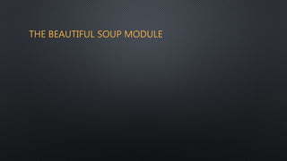 Web Scraping | PPT | Free Download