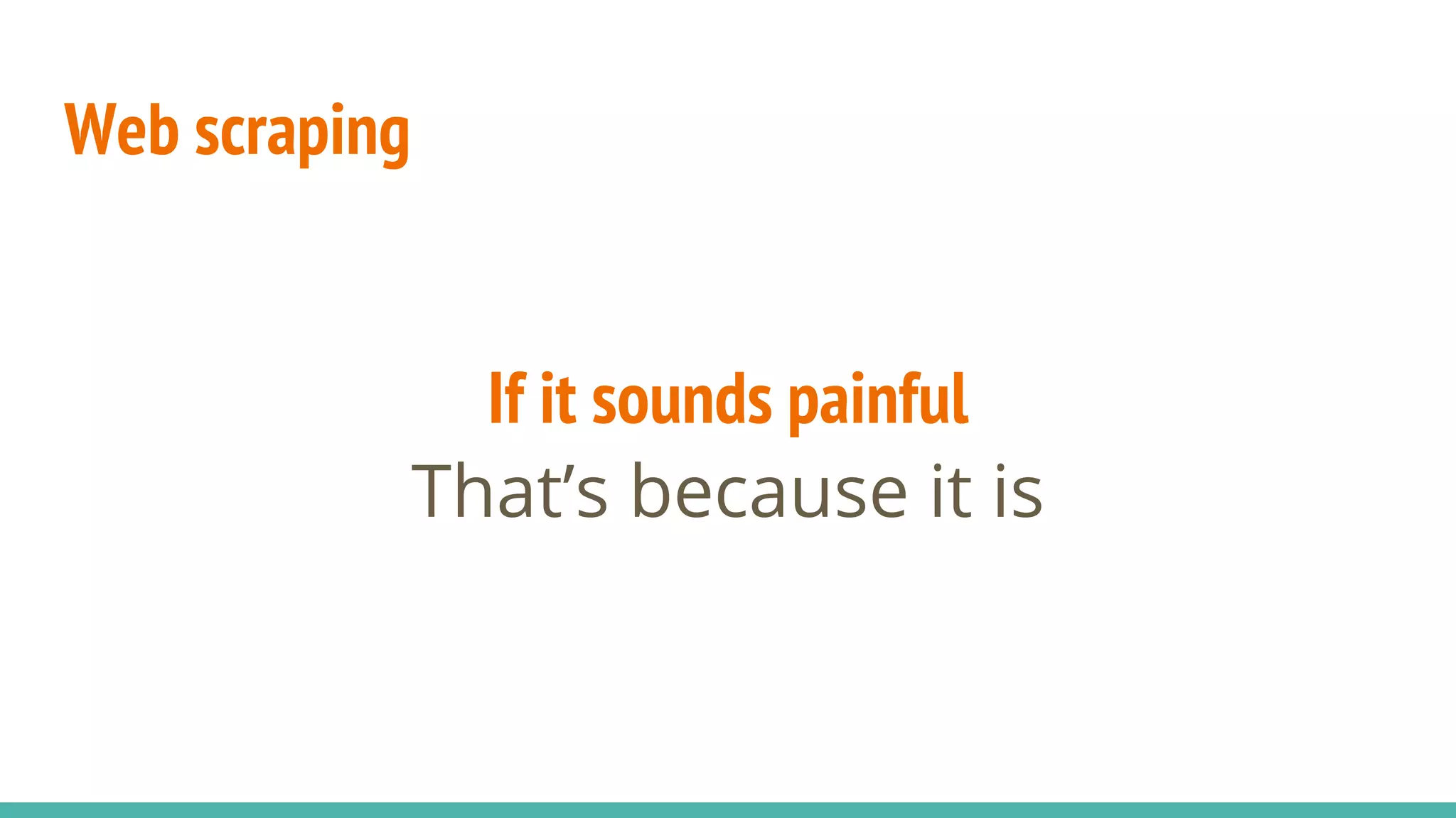 Web scraping | PPTX