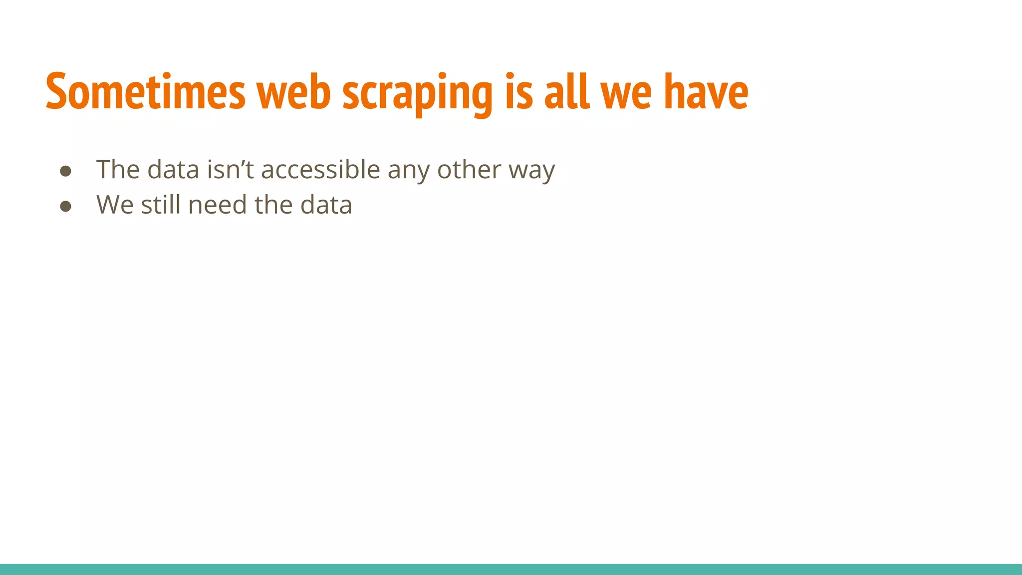 Web scraping | PPTX