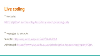 Web scraping | PPTX