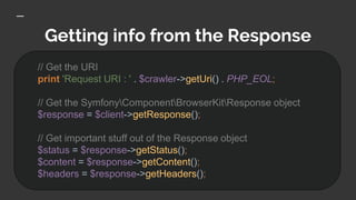 Web scraping 101 with goutte | PPTX | Web Development | Internet