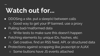 Web scraping 101 with goutte | PPTX | Web Development | Internet