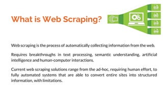 Web scraping 101 with goutte | PPTX | Web Development | Internet