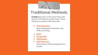 Web scraping 101 with goutte | PPTX | Web Development | Internet