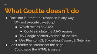 Web scraping 101 with goutte | PPTX | Web Development | Internet