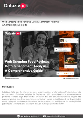 Web Scraping Food Reviews Data & Sentiment Analysis– A Comprehensive Guide.pdf