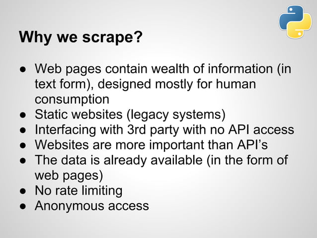 Web scraping in python | PDF | Web Design and HTML | Internet