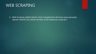 Web scraping | PPT