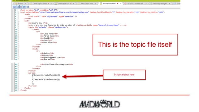 Web scripting in MadCap Flare | PPT | Free Download