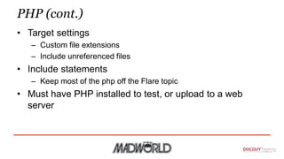 Web scripting in MadCap Flare | PPTX
