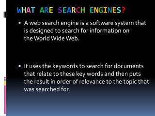 Web search Technologies | PPTX