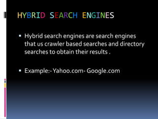 Web search Technologies | PPTX