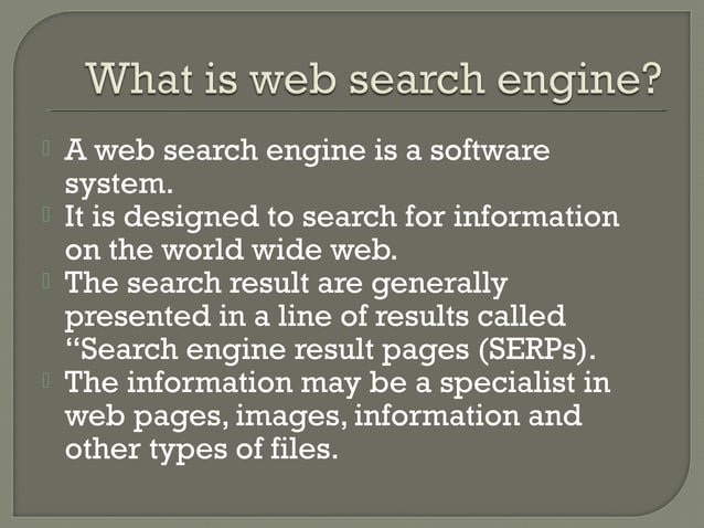 Web search engine | PPT | Search | Internet