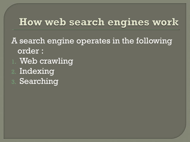 Web search engine | PPT | Search | Internet